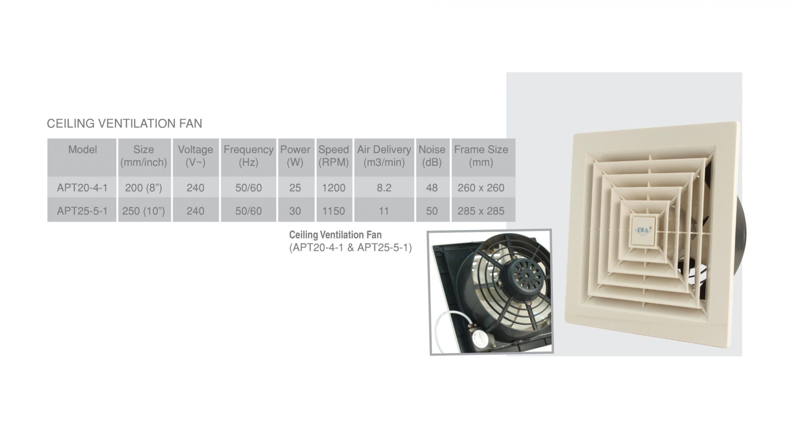 ERA Ceiling Exhaust Fan | 2L Electrical Sdn Bhd